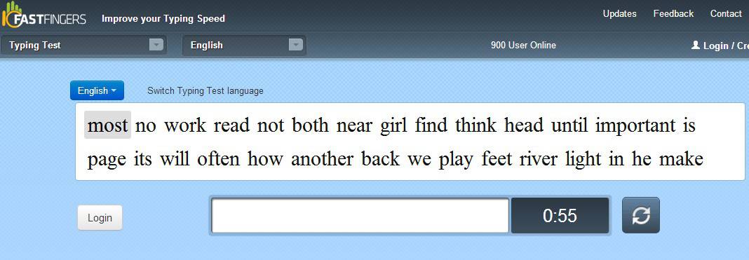 typing test typing test
